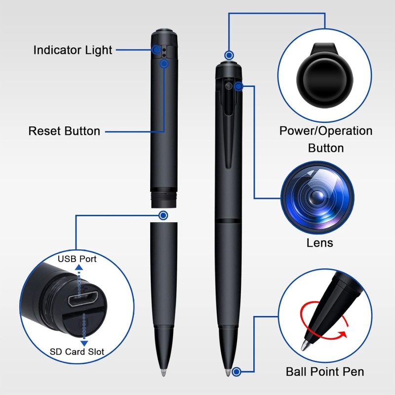 Pen camera recorder Full HD