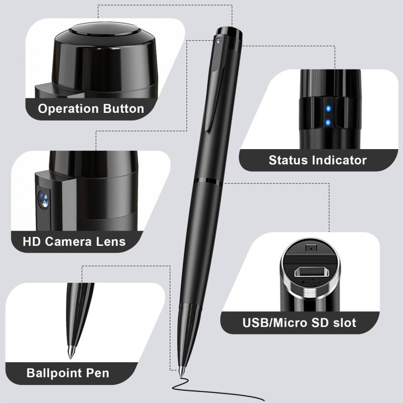 Pen camera recorder Full HD